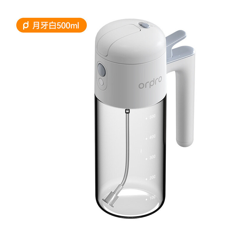 Домашний масляный распылитель, бутылка для наливания масла, кухонный наливной и распыляющий двойного назначения, стеклянный распылитель, масляный распылитель с прессом, интегрированная герметичная масляная бутылка