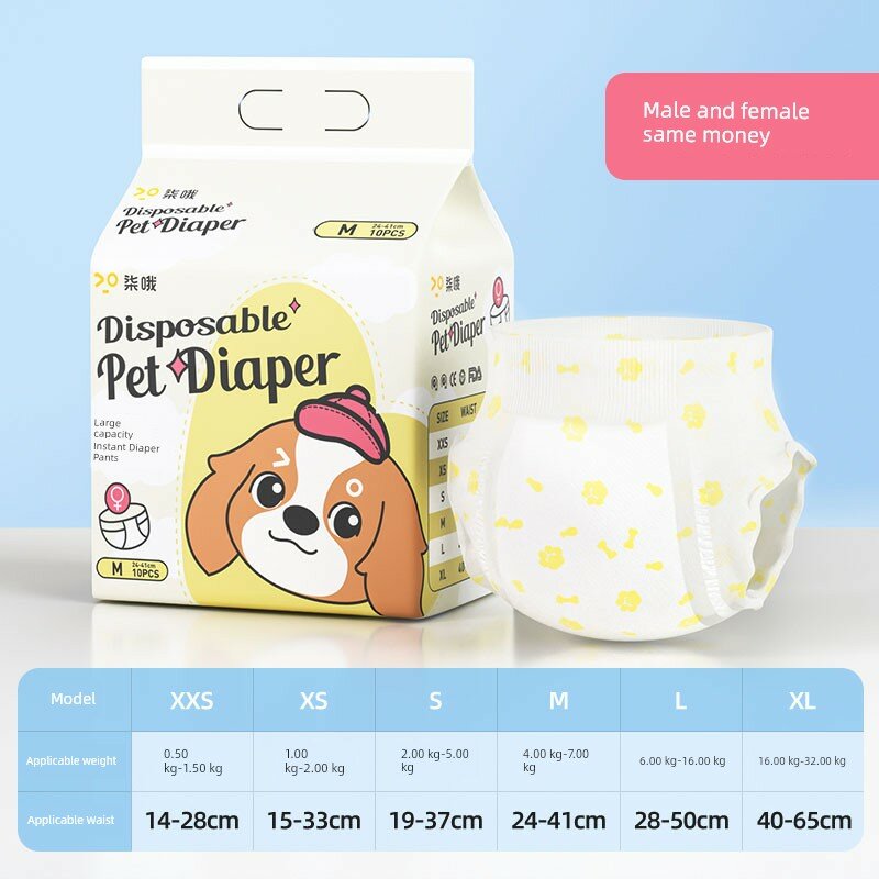 Подгузники для кошек, подгузники для котов (мужские), физиологические трусики для кошек (женские), менструальные