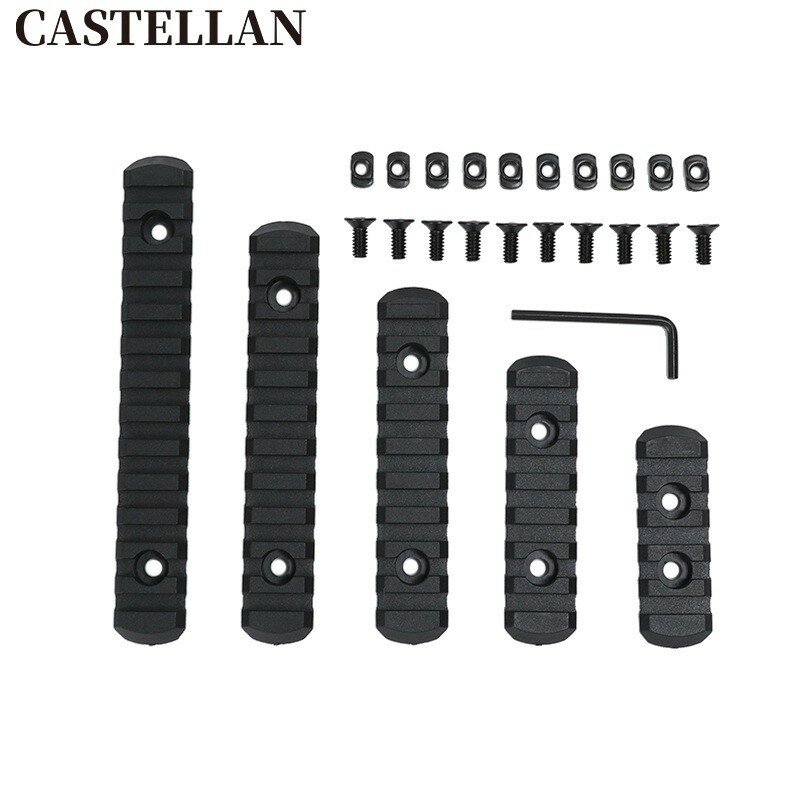 2026 Хит продаж на международных рынках: Нейлоновые пластины для рельсов MLOK, Нейлоновые полоски для рельсов M-LOK, набор из 5 предметов, хит продаж на AliExpress.