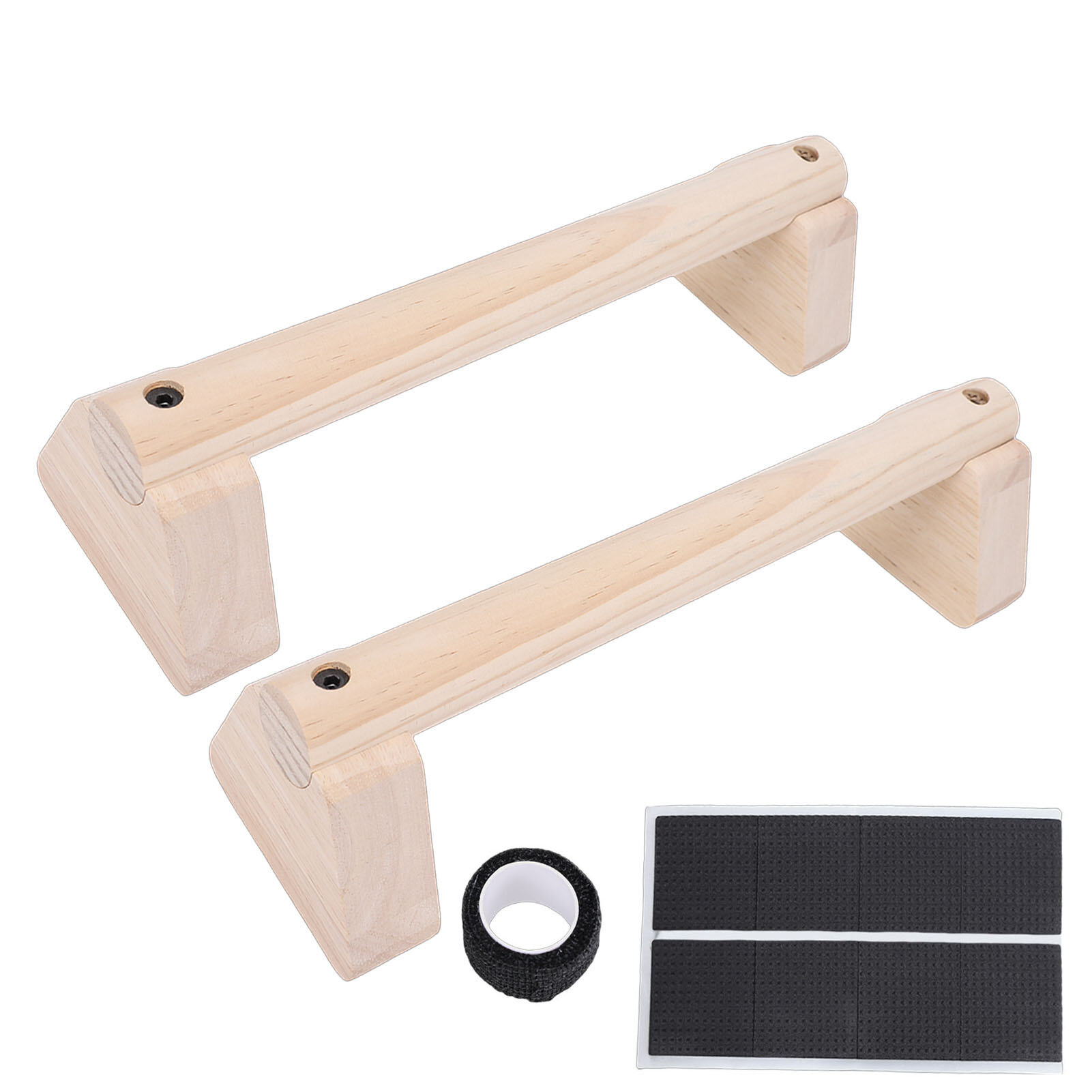 Деревянные брусья для отжиманий с нескользящей подушкой на основании, опора для отработки стойки на руках, для домашних тренировок, 30 см / 11,8 дюйма