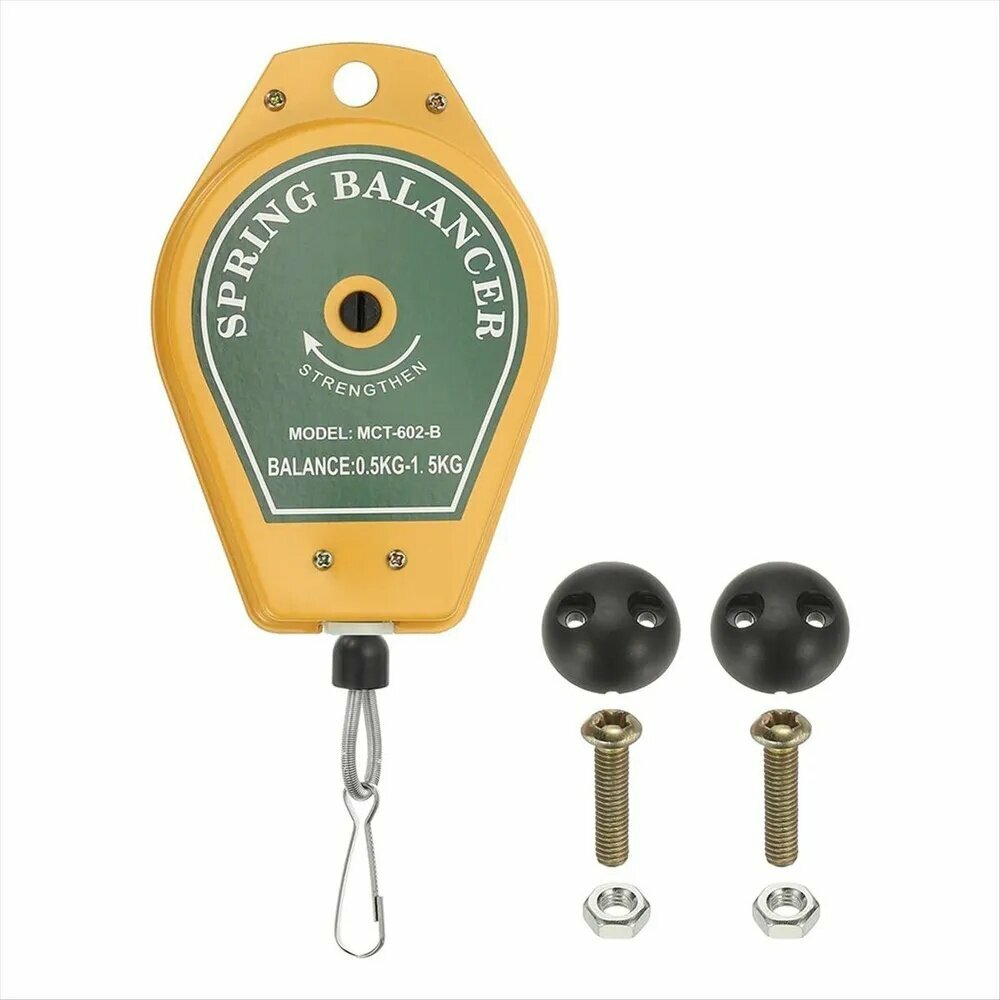 Выдвижной пружинный балансир, балансир нагрузки с подшипником, регулируемый тросовый ретрактор длиной 4 фута, 1,1 3,3 фунта (0,5 1,5 кг)