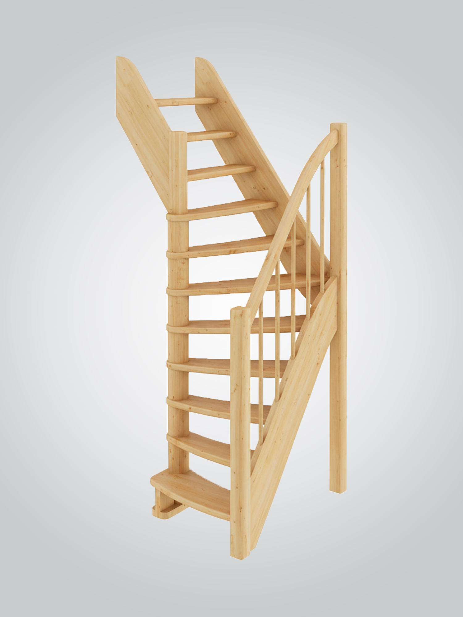 Лестница на второй этаж ЛС-91м Левая