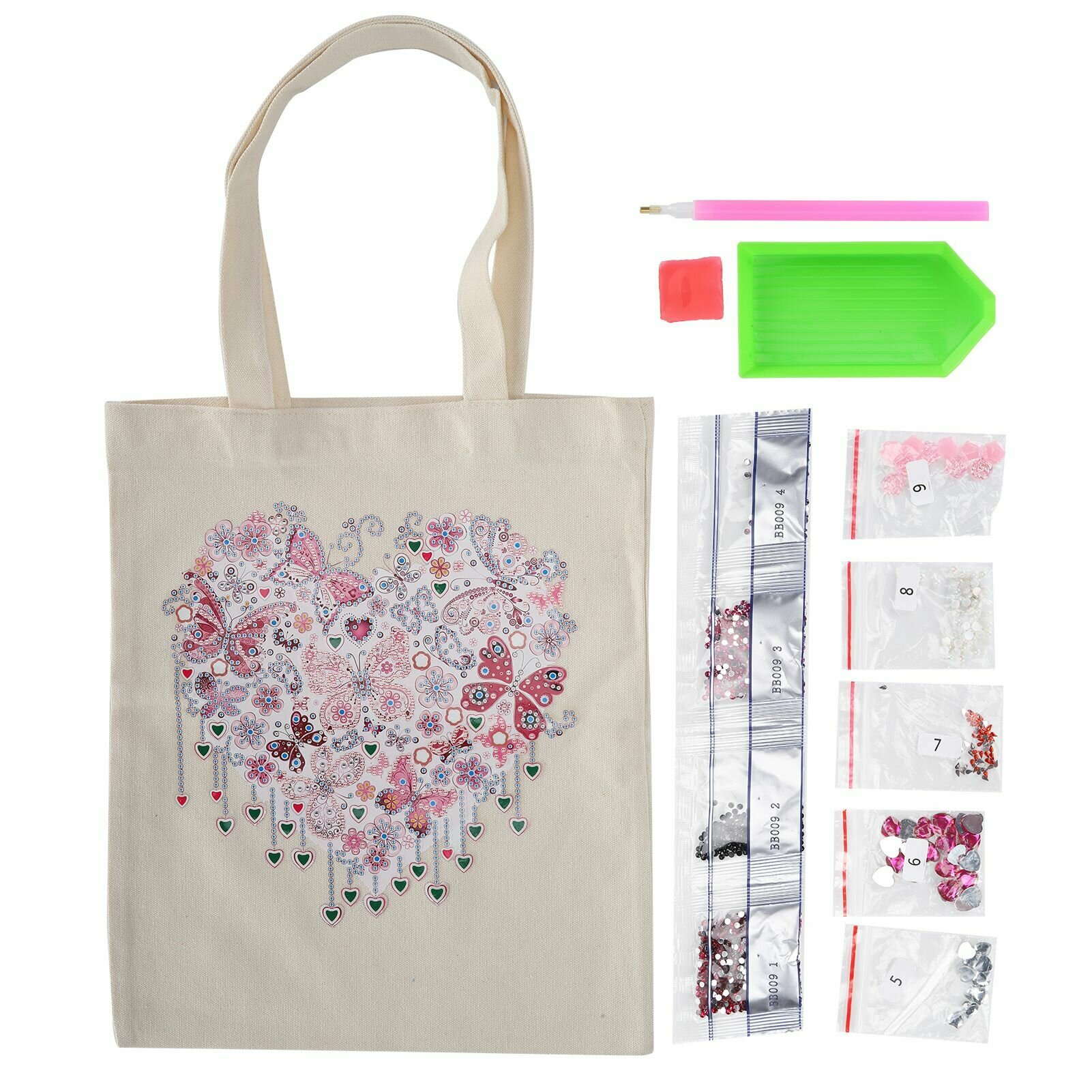 Сумка для рисования алмазами, набор с бусинами, декоративная сумка, подарок для детей и взрослых