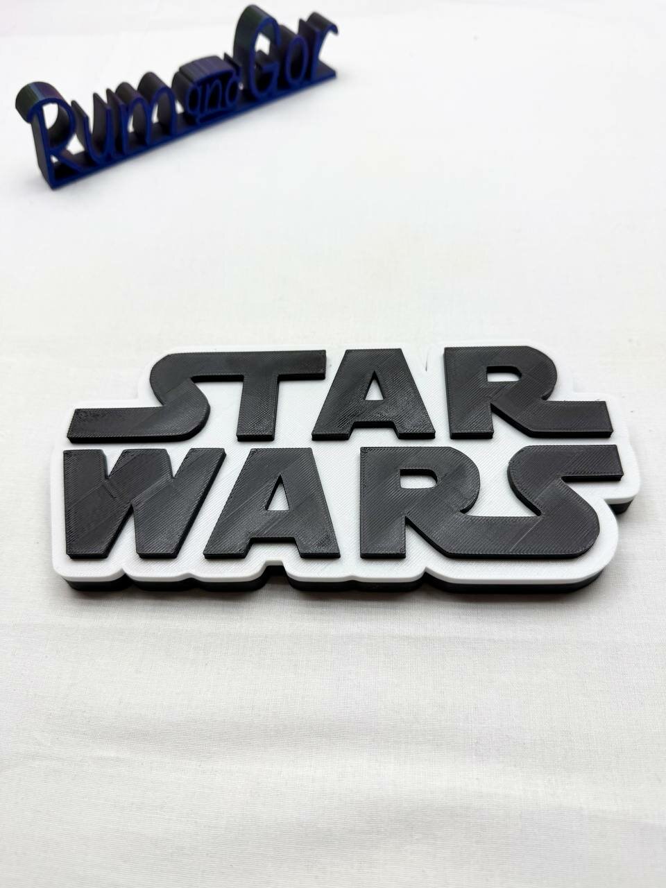 Светильник-фигурка "Star Wars", 3D печать, пластик, 20х9 см, черный/белый — фото 1