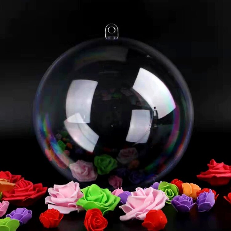 Открывающийся прозрачный круглый пластиковый шар-волна, акриловый шар для декора потолка в детском саду, на свадьбу,