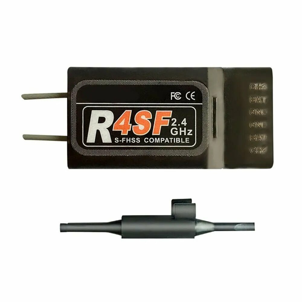 Приемник 2.4G R4SF, 4-канальный, совместимый с S-FHSS/FHSS, для Futaba T10J/T14SG/T18SZ/4PKS-R/T4PX