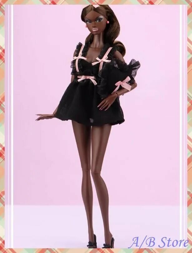 Mizi doll кукла Valley of the dolls : Girl's Night Black Nighgown Monika Коллекционное издание кукольного будуара "Секретные слова"