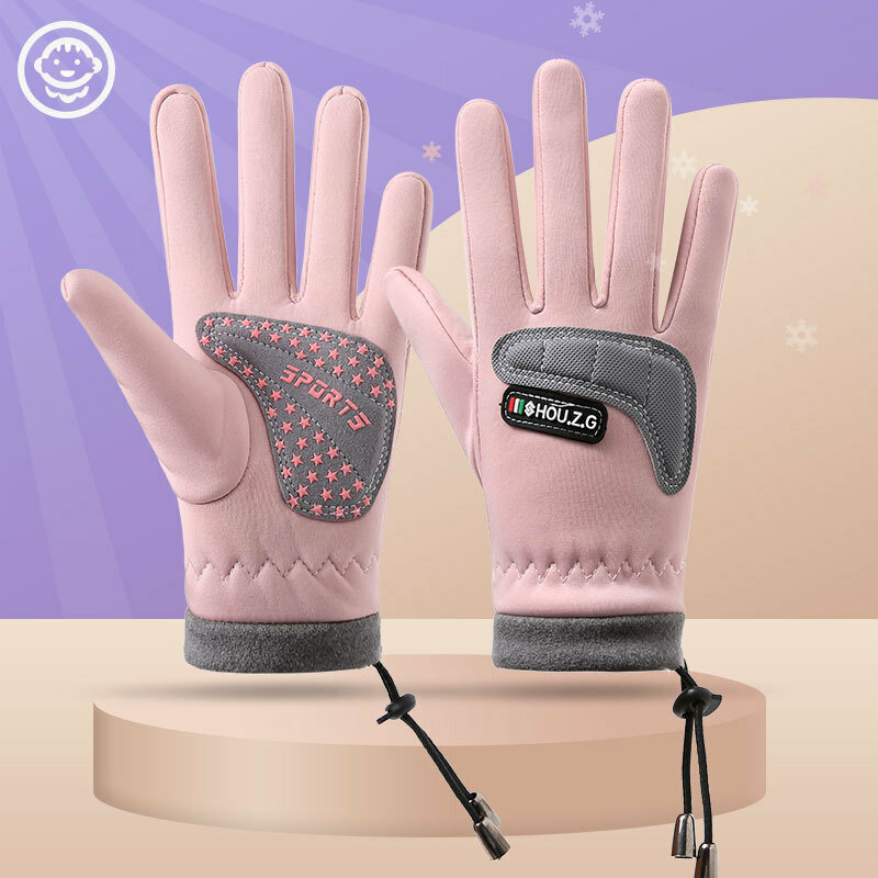 2026 Новейшие детские перчатки с мультяшным дизайном, светящиеся, для активного отдыха на улице, теплые зимние перчатки для игры в снег, ветроустойчивые, водонепроницаемые, перчатки для мальчиков и девочек начальной школы