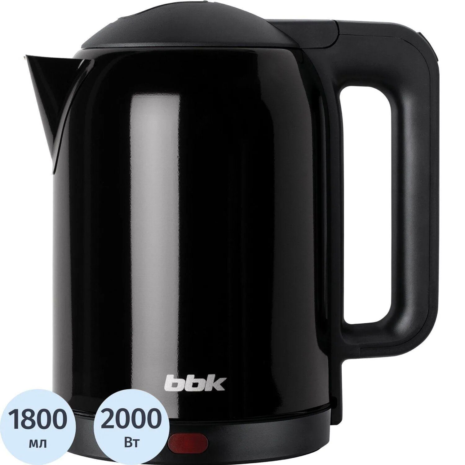 Чайник BBK EK1809S, электрический, нержавеющая сталь/черный