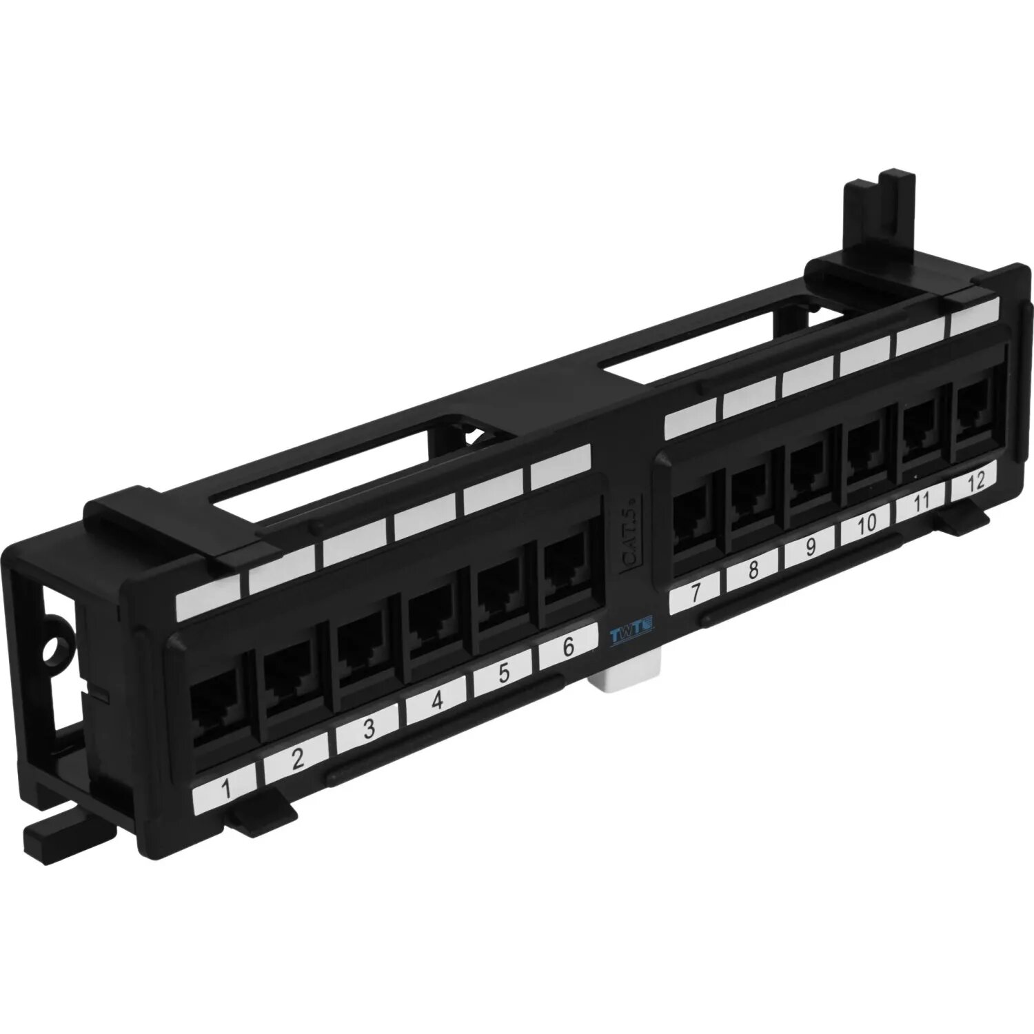 Патч-панель TWT TWT-PP12UTP-H настенная горизонтальная, 12 портов, UTP, 5E