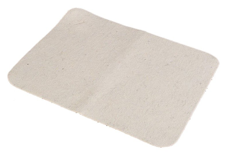 Коврик для сауны "белый" П/шерсть "бацькина баня"