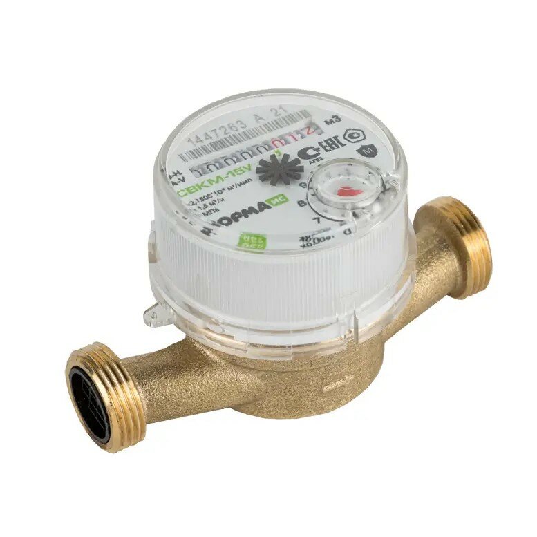 Счетчик учёта воды С комплектом присоедин нерж мембр универ норма