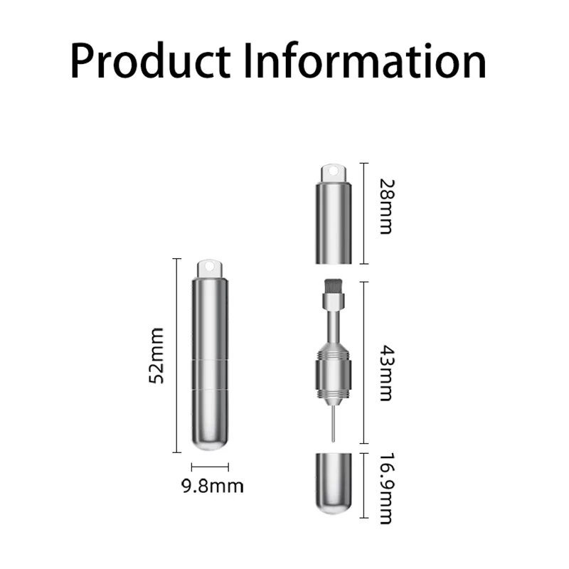 Инструмент для удаления лотка для SIM-карты с чистящей щеткой, портативный брелок 2 в 1, штифты для извлечения, ручка для чистки иглы для мобильного телефона