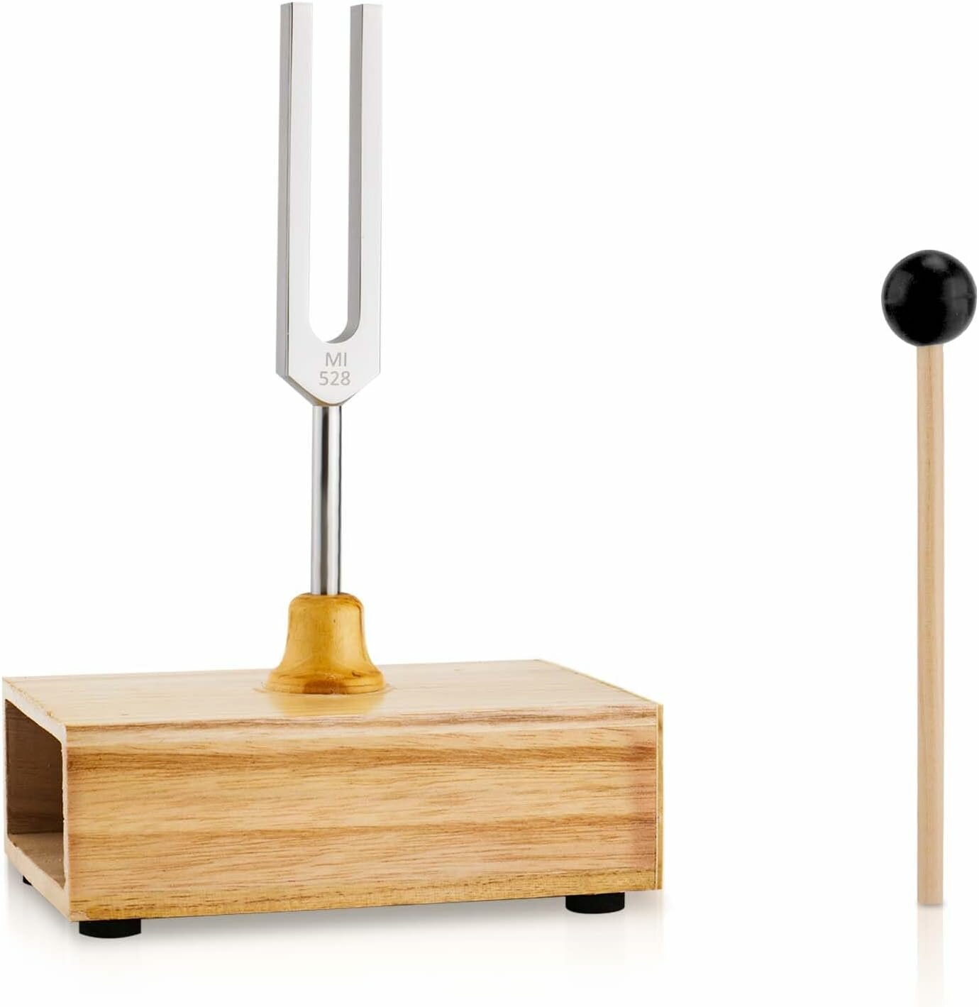 528 Гц камертон, алюминиевый с резонансной коробкой, молотком и деревянной голосовой , набор звуковых инструментов