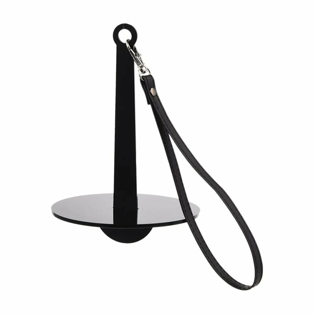 Аксессуар для вязания: держатель для пряжи на запястье, легкий, из акрила, для рукоделия, черного цвета, удобный для переноски.