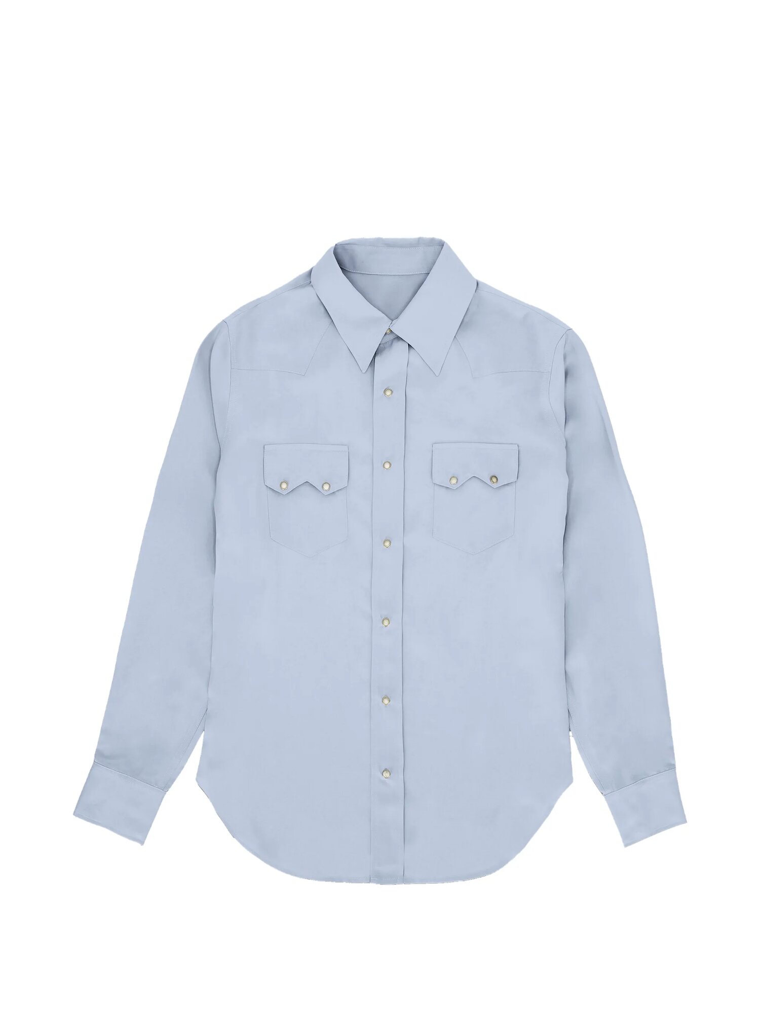 Рубашка Flap-pocket silk shirt