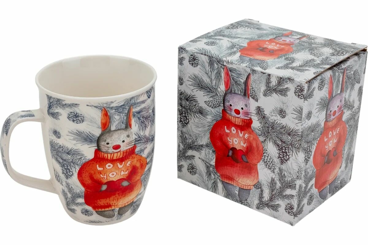 Кружка 221-08023 фарфор 380мл