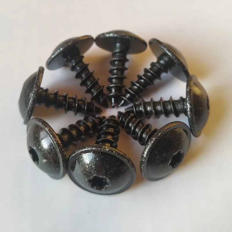 10 шт, Автомобильная крышка двигателя, защита от брызг, колесная арка, решетка, бампер, юбка Torx, болт, зажим для крепления болтов 5x15 мм для VW Golf