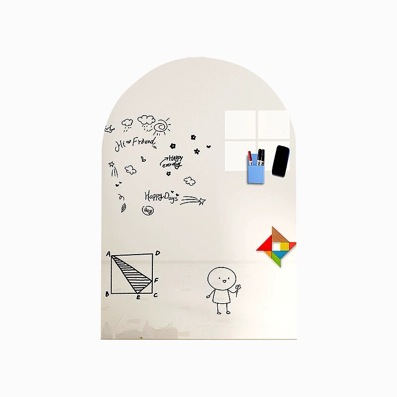 Производитель Новый Магнитный Стикер Черная Доска Стикер Арочная Форма Граффити Настенная Пленка Домашнее Обучение Детей Граффити Магнитная Черная Доска