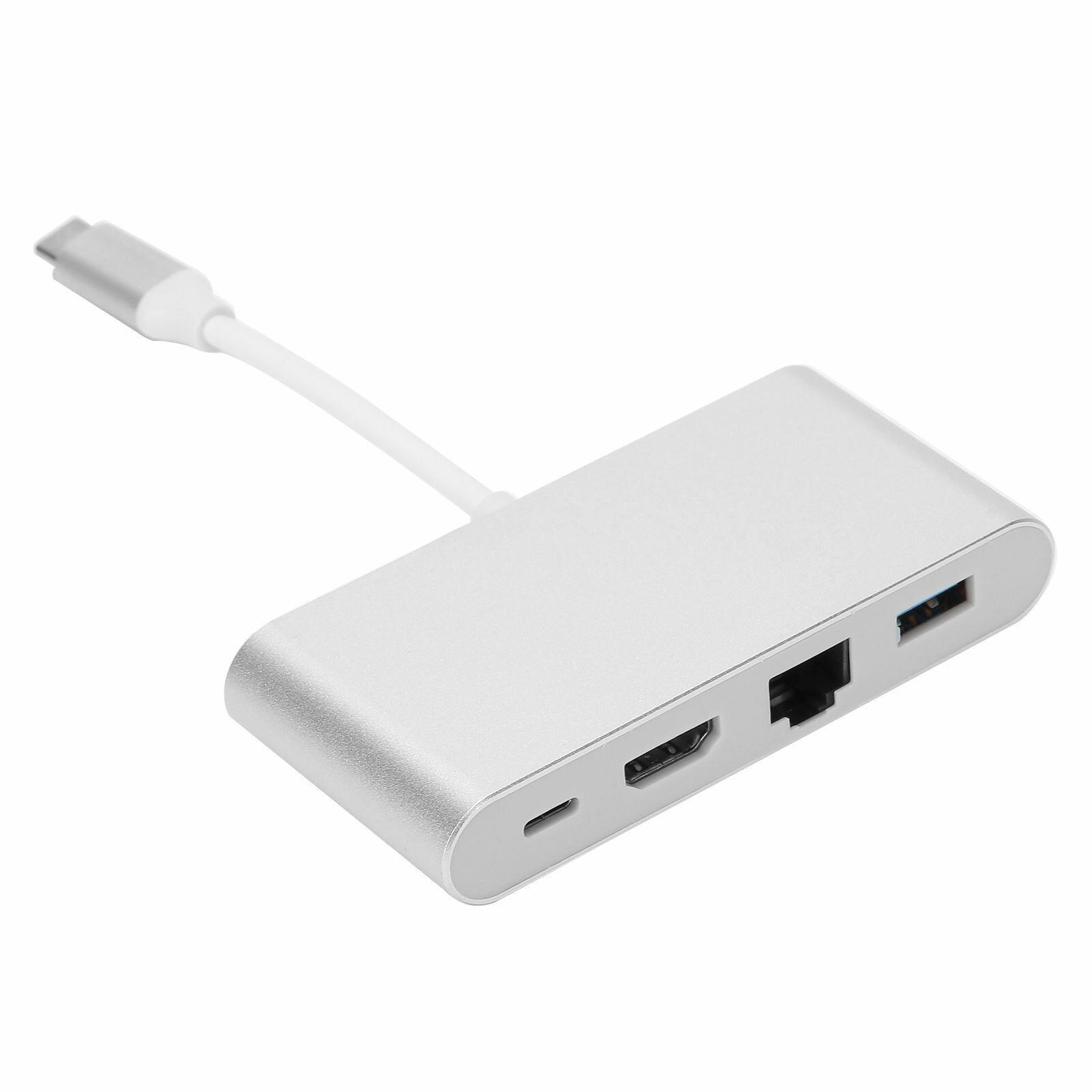 Адаптер Type-C 4-в-1 USB+HDMI+RJ45+PD — фото 1
