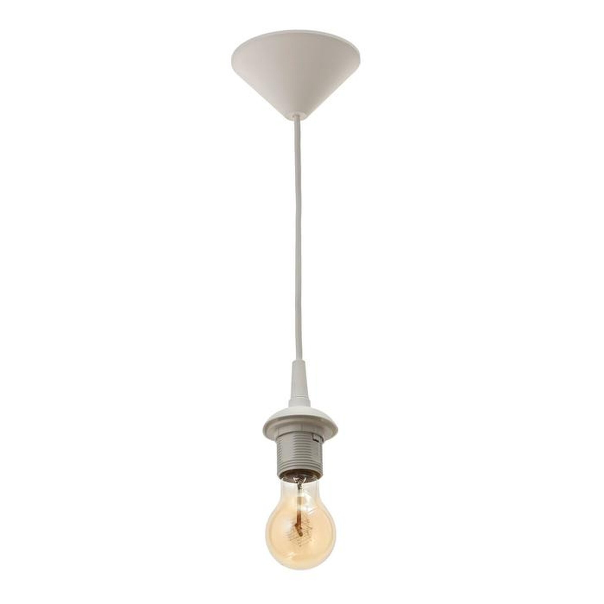 Подвес BayerLux, пластик, E27, на 60 Вт, длина 50см, цвет белый