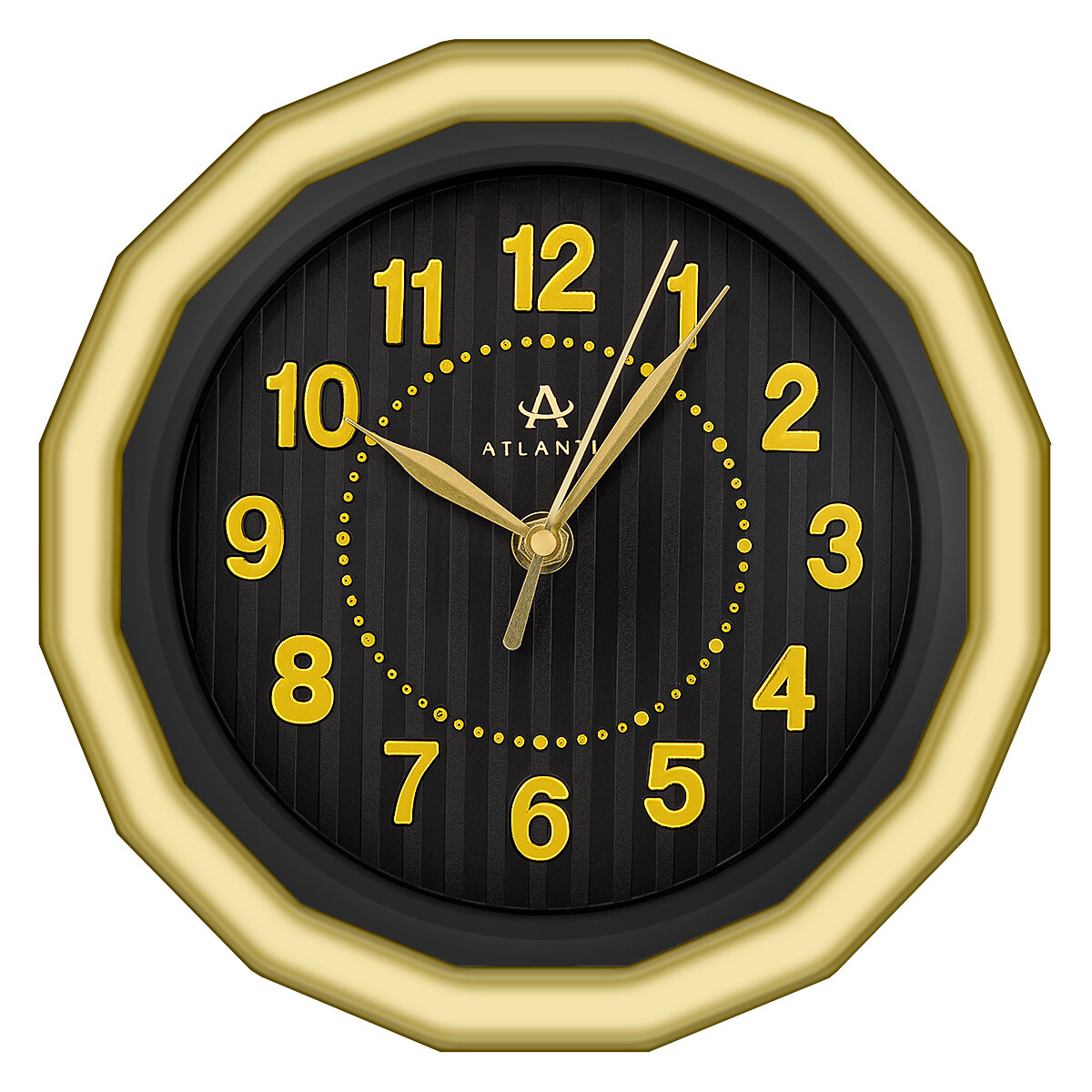 Часы настенные Atlantis TLD-6455 black dial