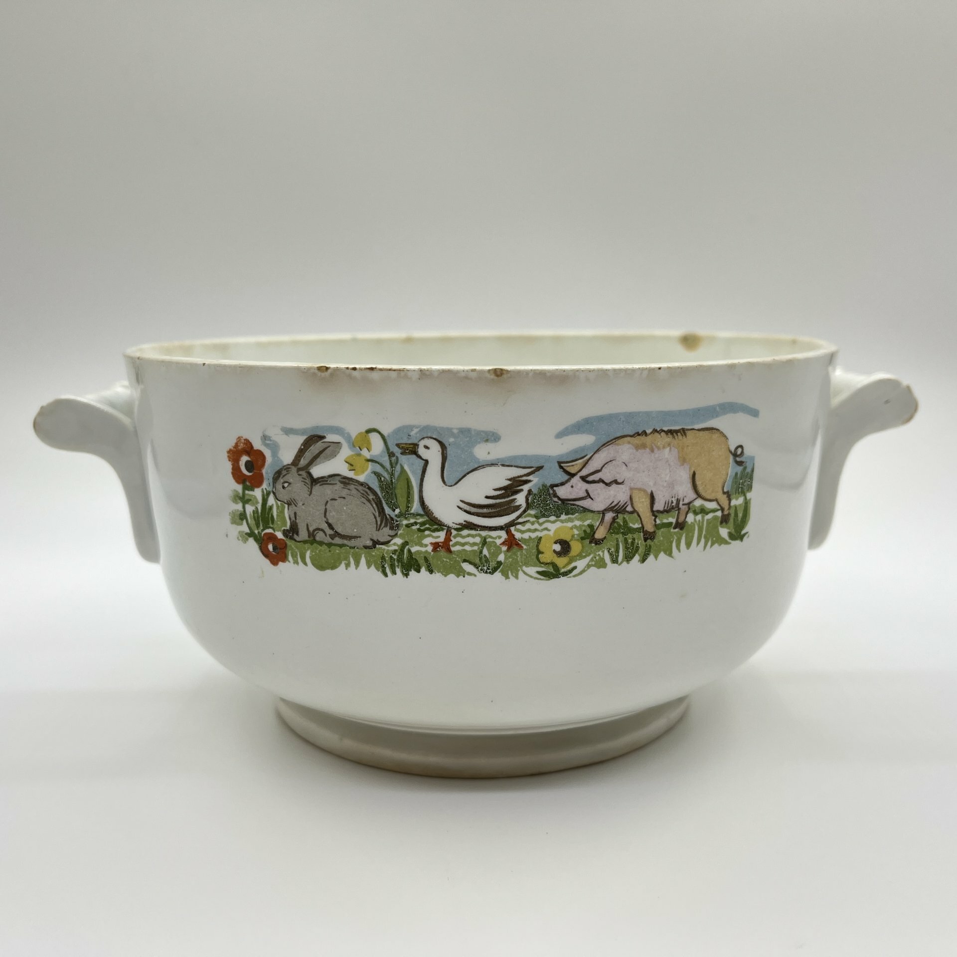 Супница детская (без крышки), фаянс, деколь