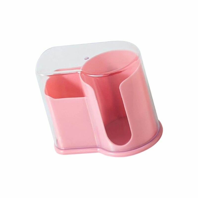 Вертикальная коробка для хранения ватных дисков-розовый