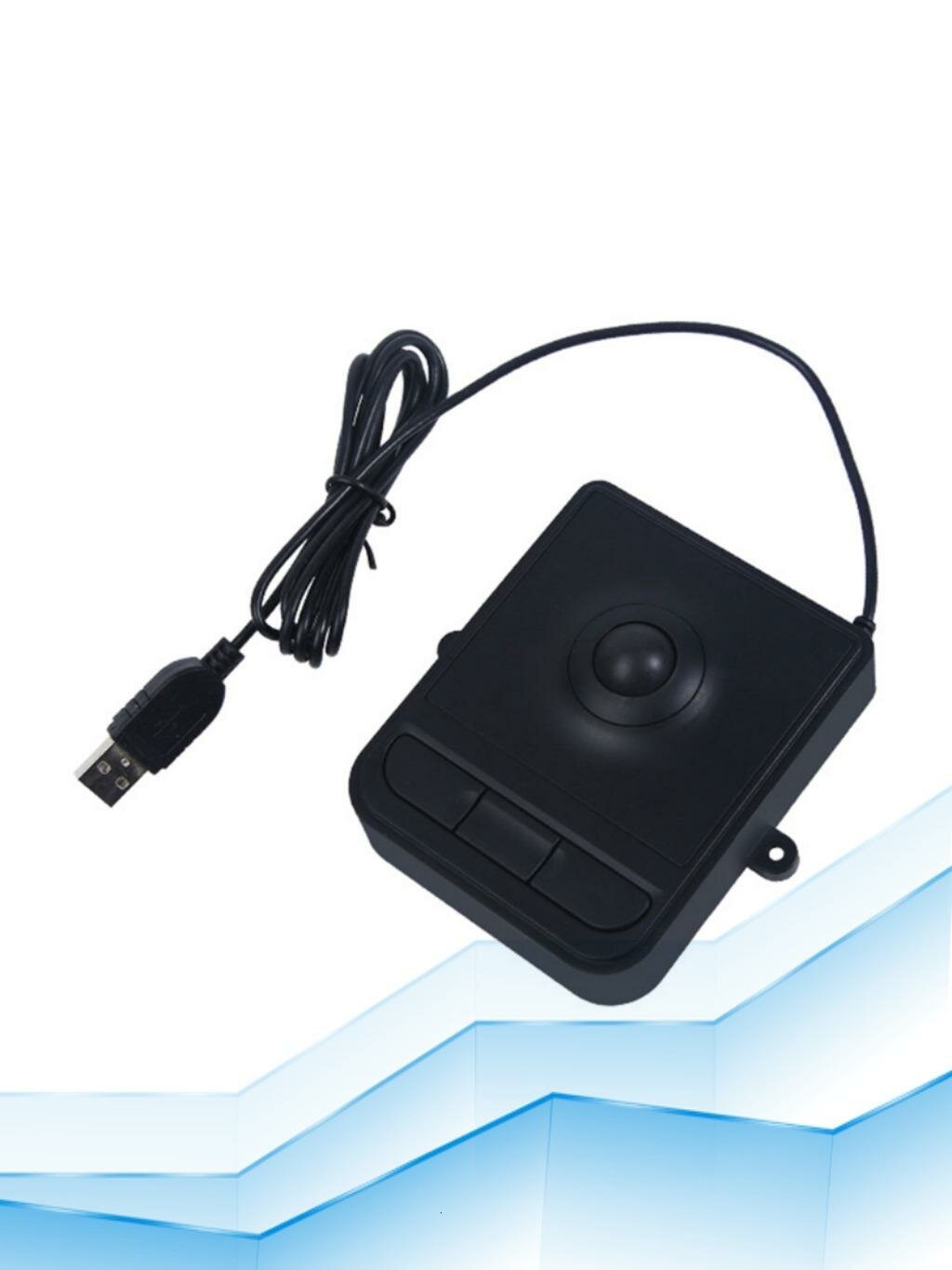 Компактный USB-трекбол с сенсорной панелью, USB-катящийся шар