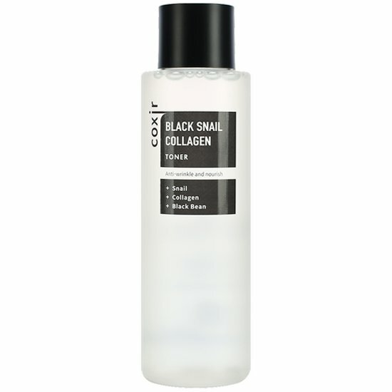 Тонер для лица Coxir против морщин с коллагеном и муцином черной улитки, 30мл