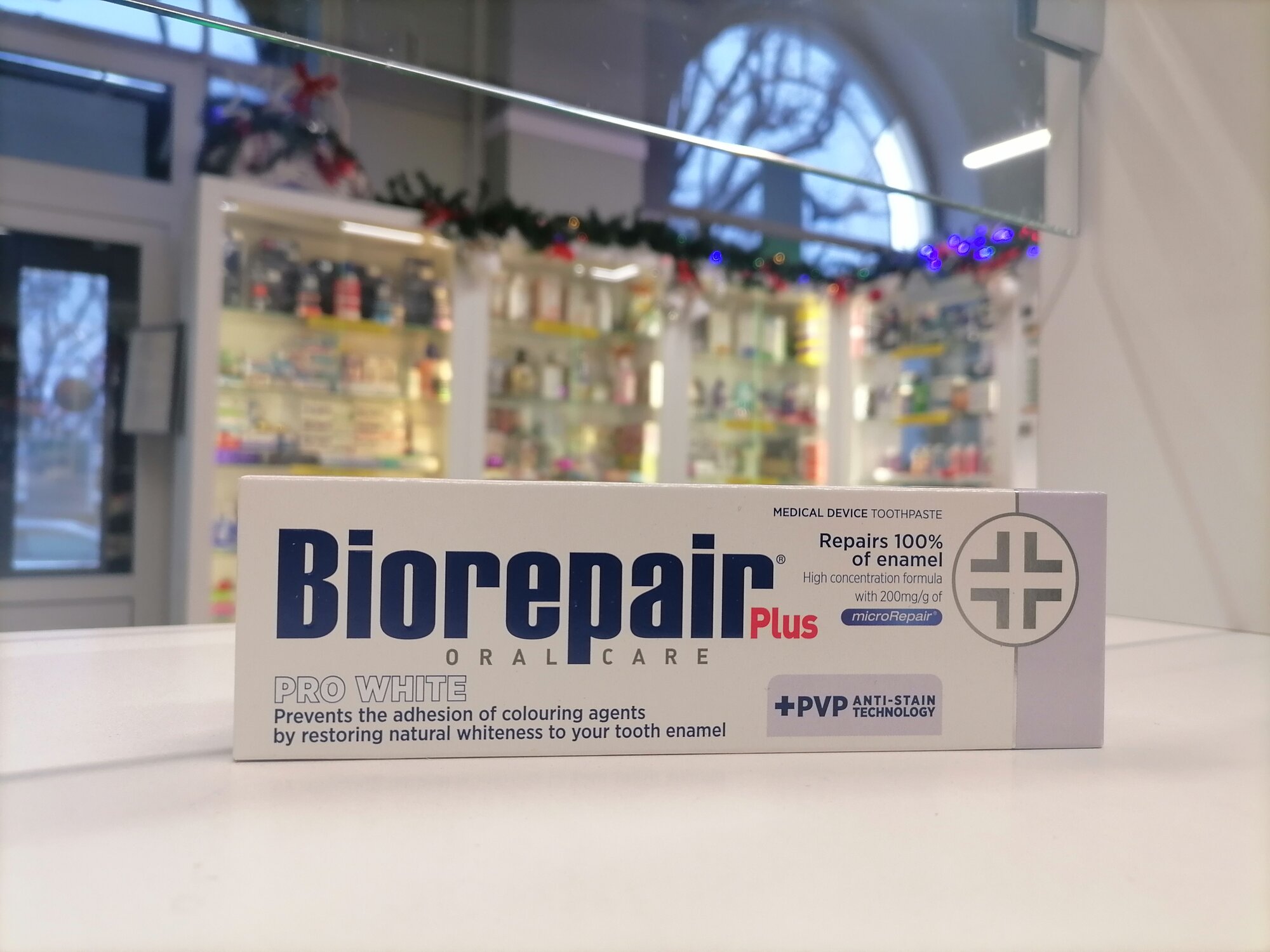 Зубная паста Biorepair Pro White / белый, поддерживающая белизну, отбеливание 75 мл