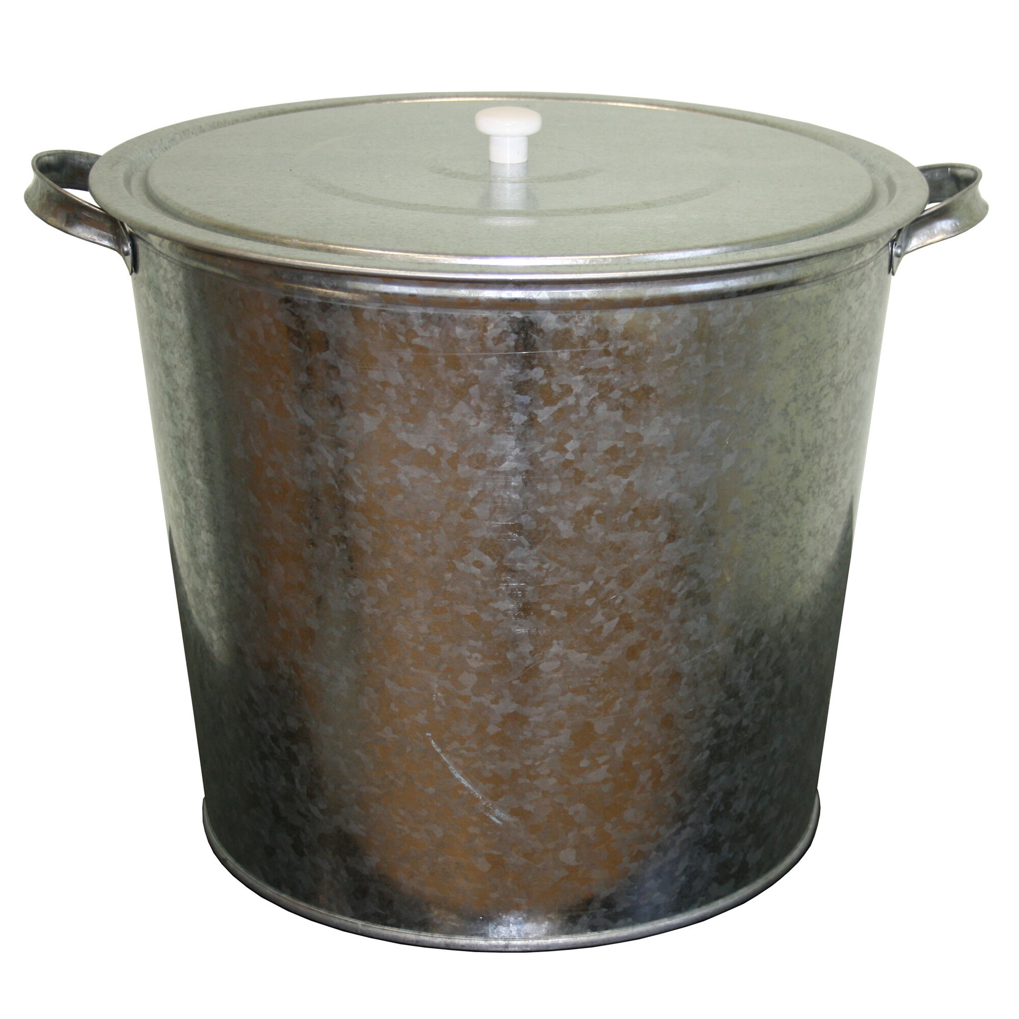 Бак оцинкованный, для хранения воды, с ручками, с крышкой, 32 л