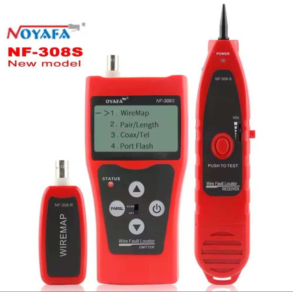 Кабельный тестер цифровой Noyafa NF-308S