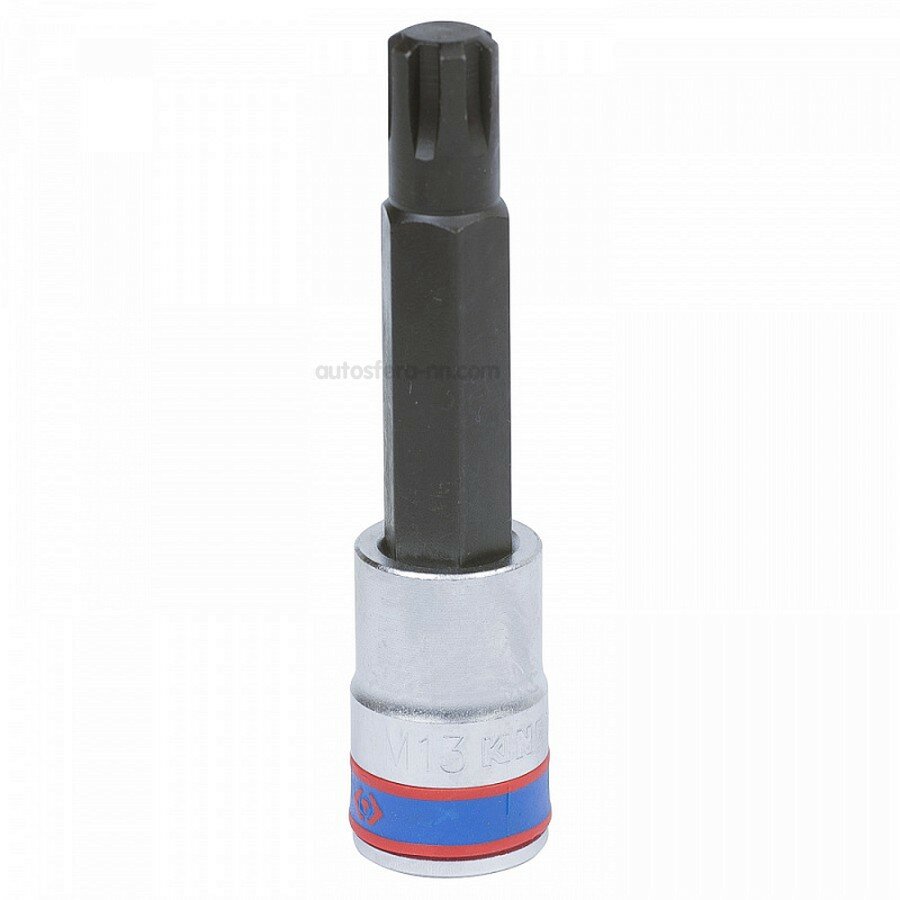 KING TONY 404913 Насадка (бита) торцевая 1/2 , RIBE, M13, L = 100 мм