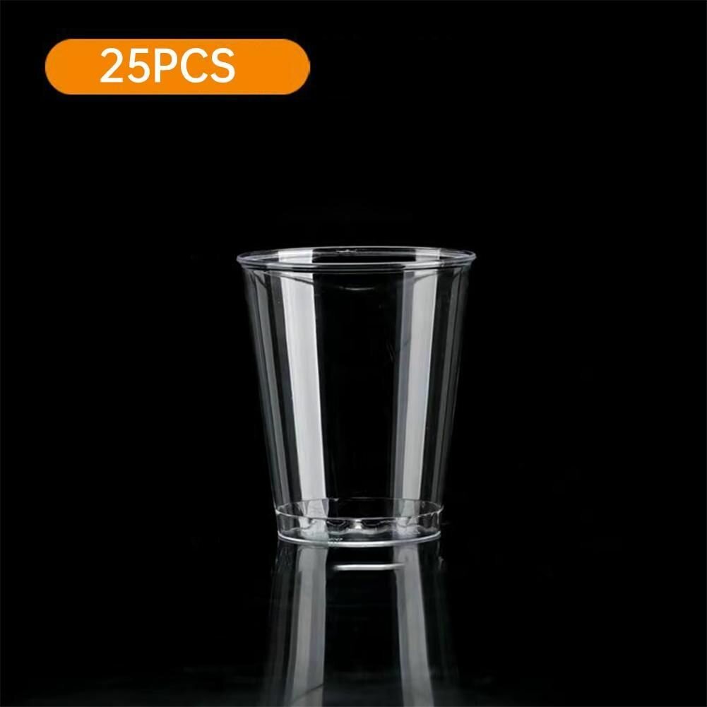 25 шт. новых одноразовых утолщённых прозрачных стаканчиков