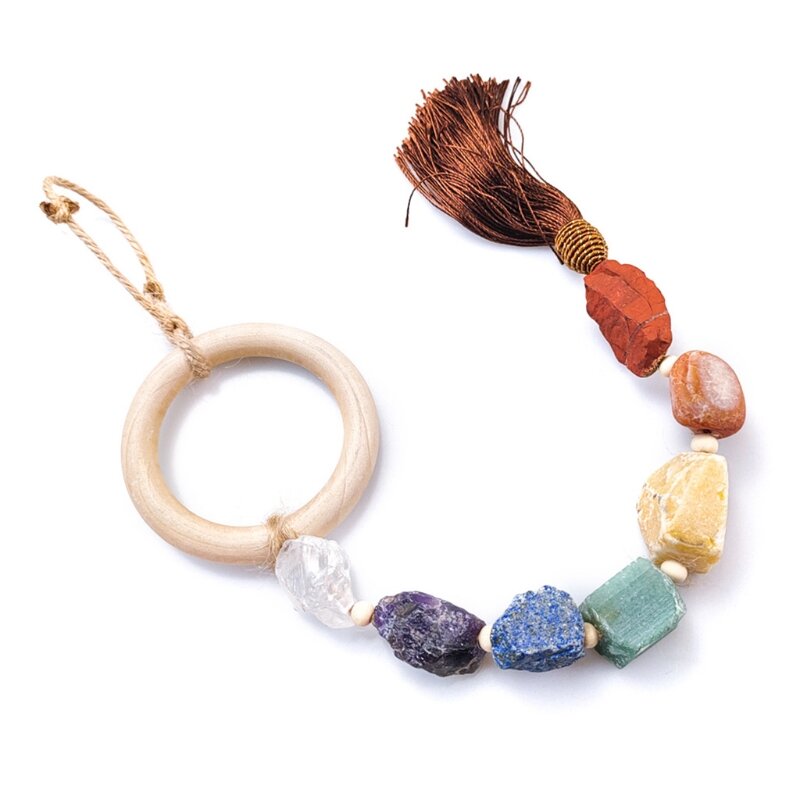 7 Драгоценных Камней Чакры, Целебные Кристаллы Фэн-Шуй, Висячие Украшения Для Окон Автомобилей