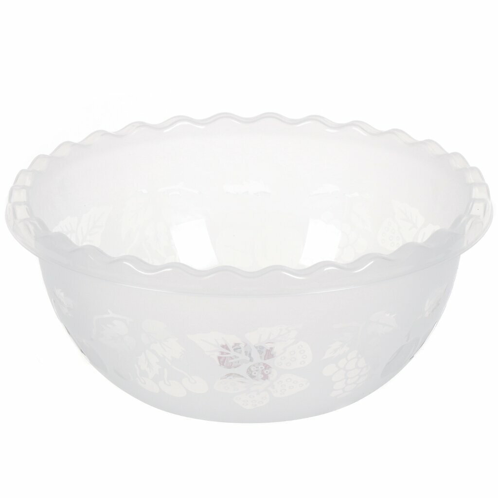 Миска пластиковая DDStyle Дуня №1, 3.5 л, круглая, диаметр 25 см, для СВЧ и посудомоечной машины, салатник