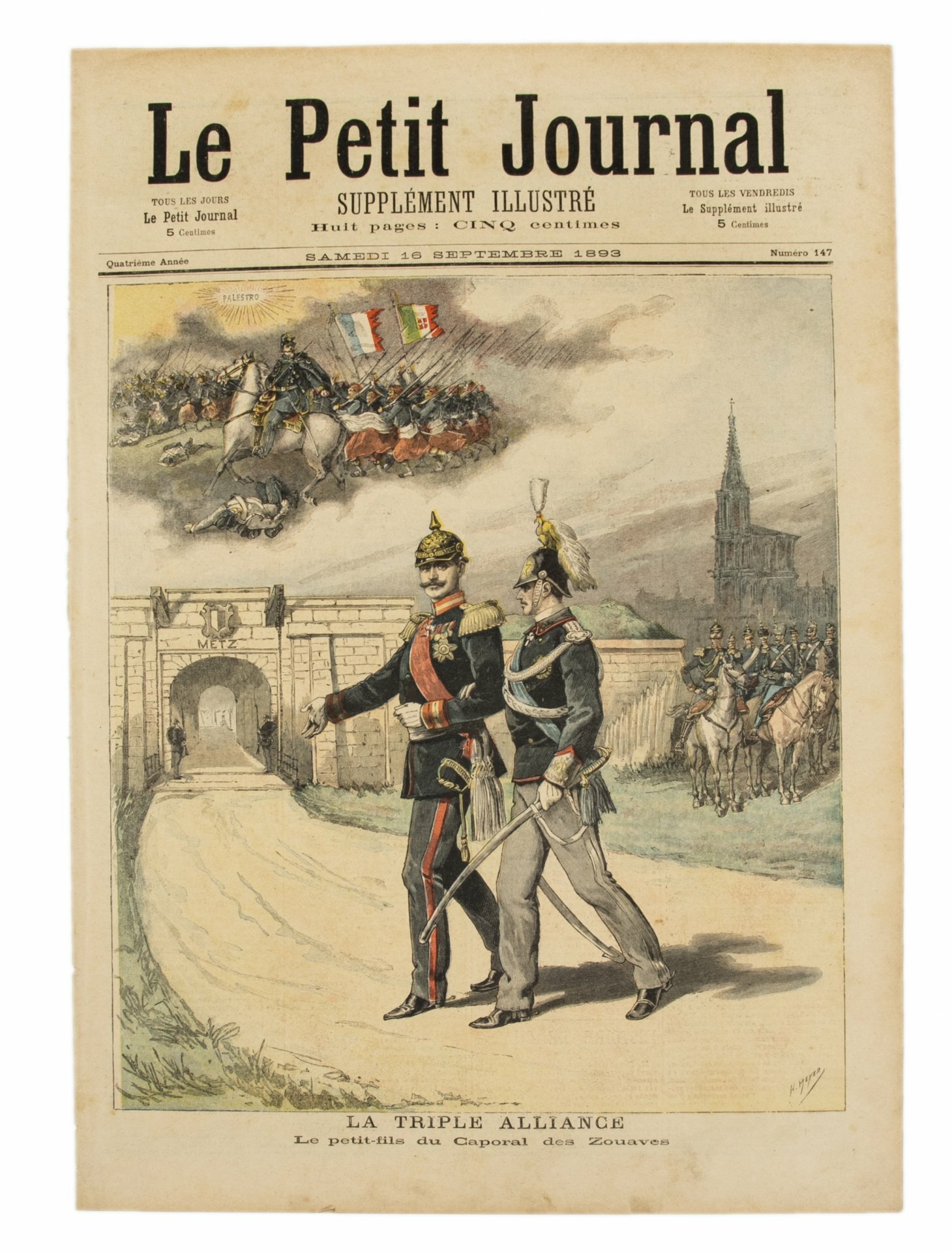 Газета "Le Petit Journal" выпуск № 147 от 16 сентября 1893