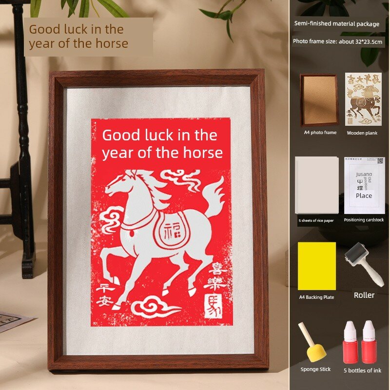 Набор для творчества «Рубка дерева» (DIY), набор инструментов для ручной резьбы по дереву и трафаретной печати, шаблон