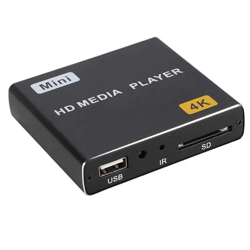 Мини-медиаплеер с жестким диском 4K видеоплеер 1080P с USB-накопителем