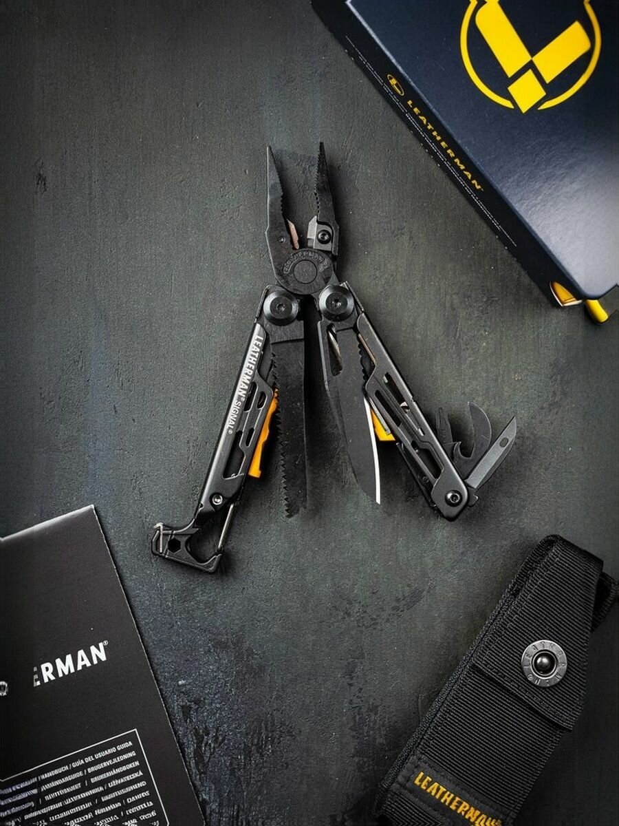 Мультитул Leatherman Signal Black 19 инструментов 832586