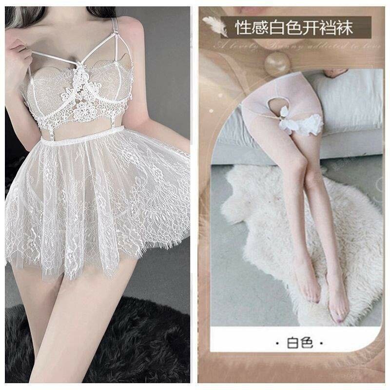 Сексуальное страстное облегающее ночное платье с вышивкой, ультракороткое, с открытым декольте, комплект нижнего белья с кружевной отделкой