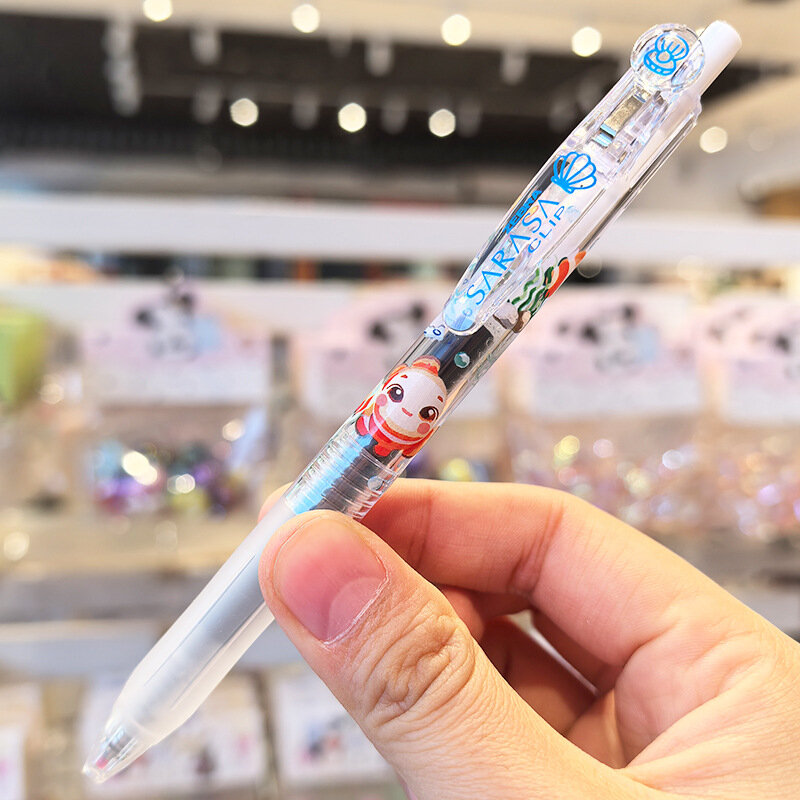 Японская гелевая ручка Zebra ZEBRA, ограниченная серия Moana JJ15, с клипом в форме, плавный клик, черная ручка для экзаменов