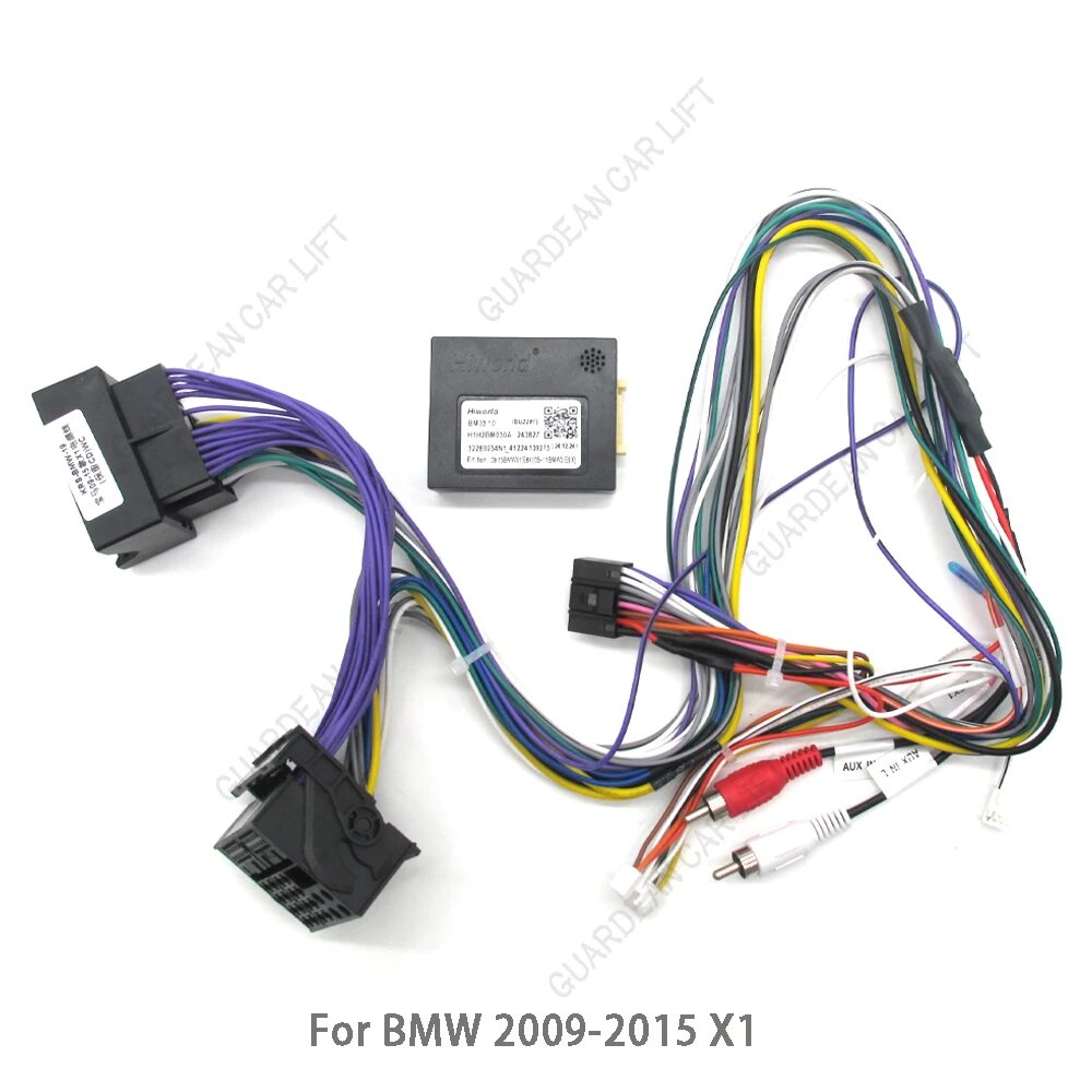 Проводка автомобильного радио для BMW 09-15 X1, шнур питания (розничный CD), кабель 16-контактный адаптер жгута проводов с CANBUS Box 2DIN, стереоразъем головного устройства
