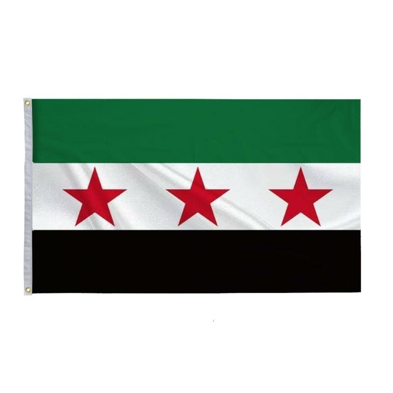 Цветной флаг Сирии, флаг перфорированный