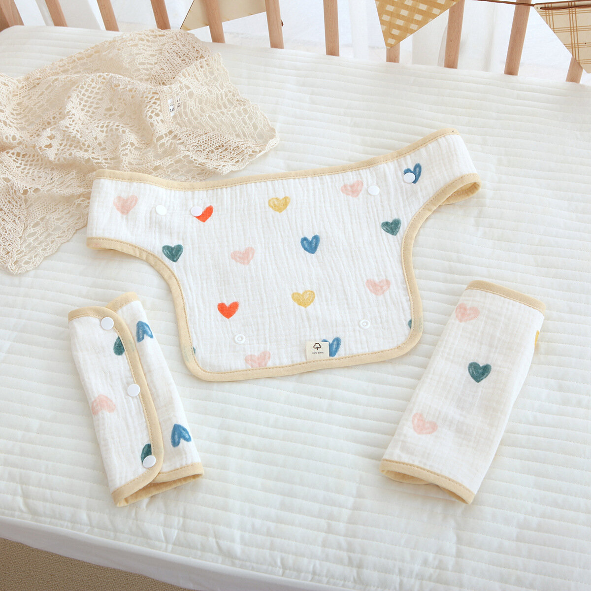 4-слойные марлевые слюнявчики для новорожденных, слюнявчики для прорезывания зубов, слюнявчики с двойными плечами, чистые хлопковые подплечники для младенцев, защита от жевания