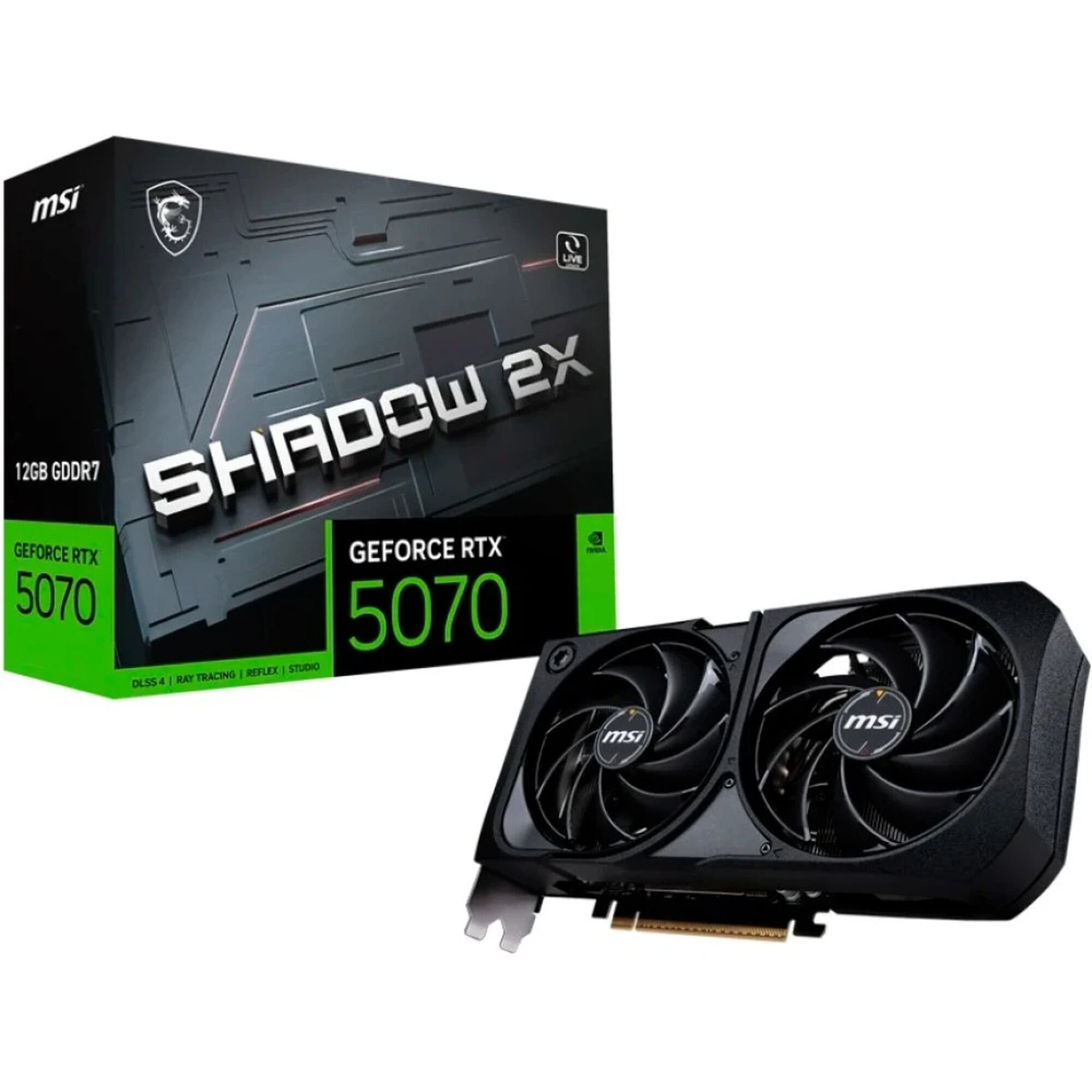 Видеокарта MSI GeForce RTX 5070 SHADOW 2X 12GB GDDR7 (G5070-12S2)