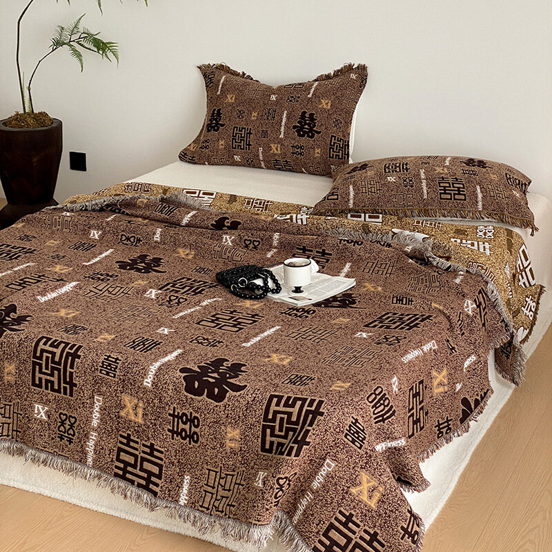 2026 Новейшее Полотно из 100% Хлопка Одеяло для Дня Сна Офисное Платно Одеяло Чистый Хлопок Одеяло для Взрослых Покрывало для Дивана Одеяло для Путешествий Маленькое Одеяло Банное Полотенце