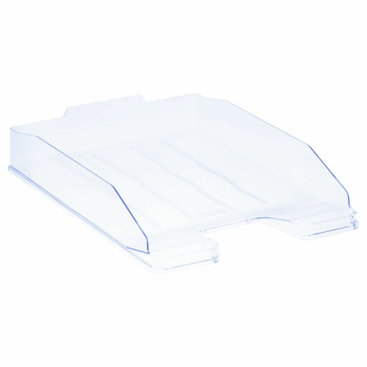 4 шт. Лоток для бумаг горизонтальный СТАММ "Эксперт", прозрачный