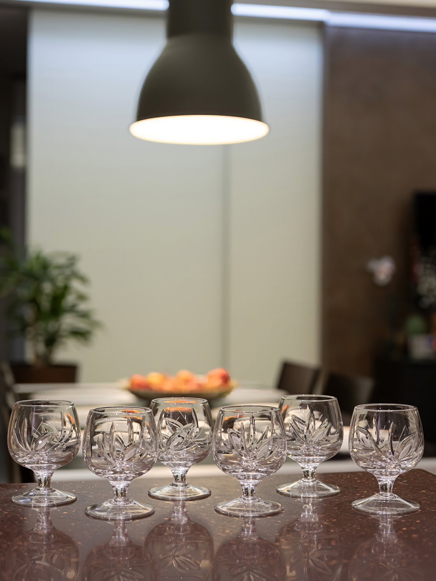 Хрустальные рюмки для коньяка / настоек / вина, объем150 мл, набор 6 шт, Неман 900/43 - 5290/150гр.